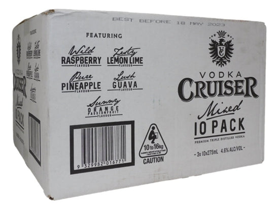 Vodka Cruiser Mixed 10 Pack – Premix King Punchbowl